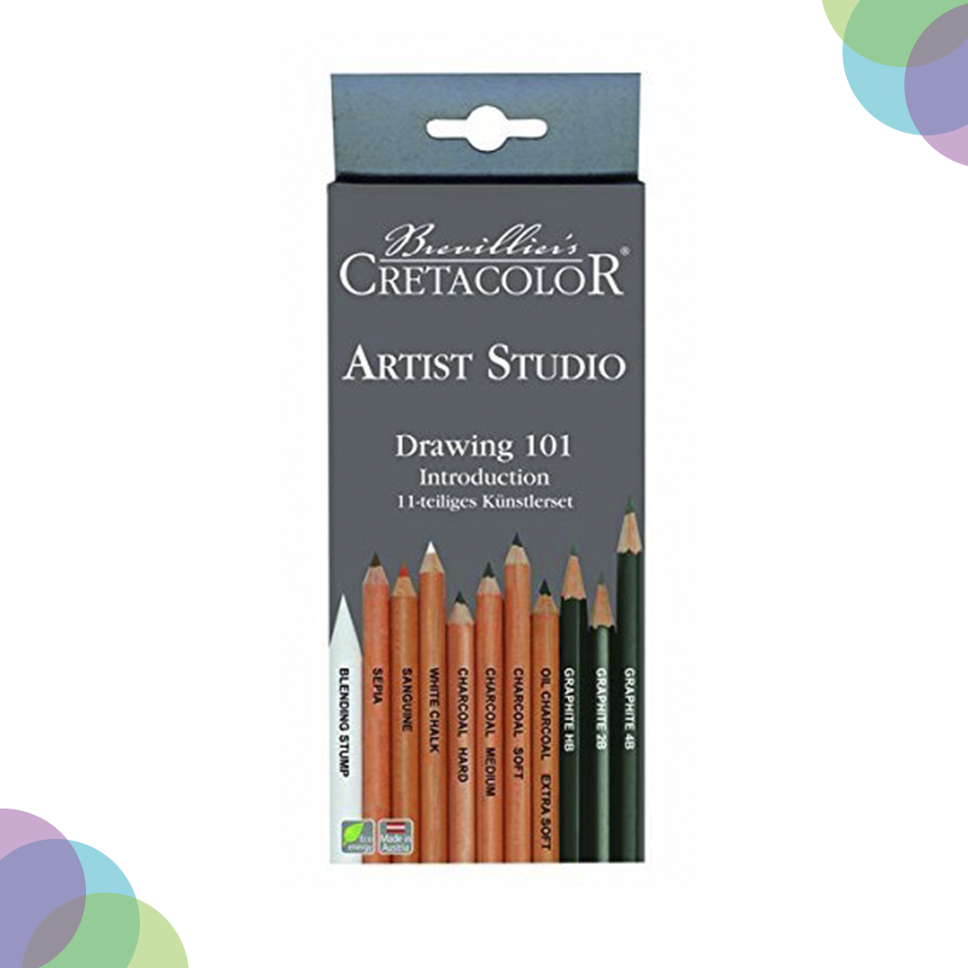 CRETACOLOR Artists Studio Line Drawing 101 Introduction Set of 11 ...